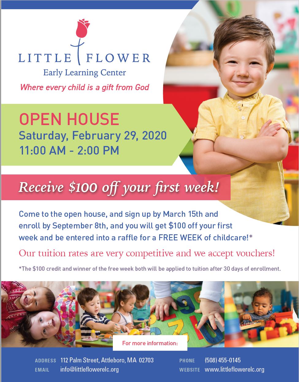 Daycare Open House Flyers